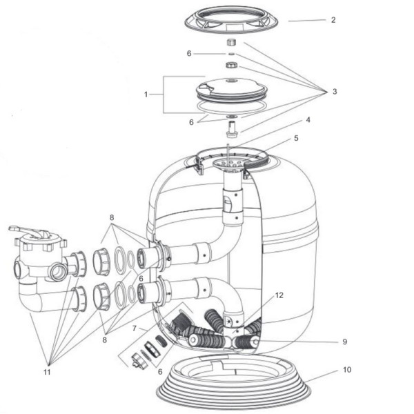 Set de joints pour filtre à sable RTM - Home Piscine - Home Piscine, expert piscine
